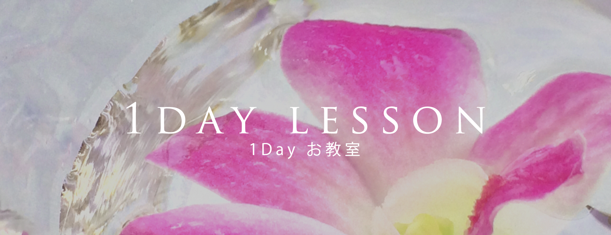 1 DAY LESSON | サロン・ド ・タキモト - salon de Takimoto